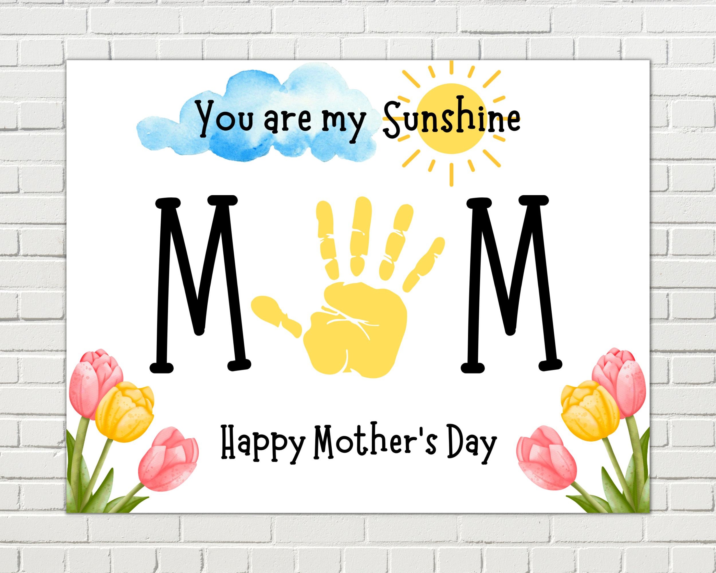 Mothers Day Handprint Craft for Kids Mothers Day Handprint - Etsy Australia