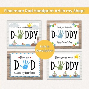 Best Dad Ever Handprint Art, Fathers Day Handprint Craft for Kids ...