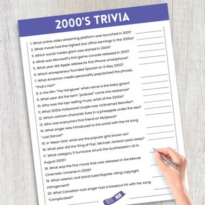 Decades Trivia Game, Trivia Questions, Pub Trivia, Adult Trivia ...