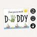 I Love You Daddy Handprint Art With Sailboat, Fathers Day Handprint ...