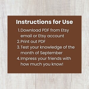 September Trivia Game, Fall Trivia, Trivia Night, Trivia Game for Kids ...