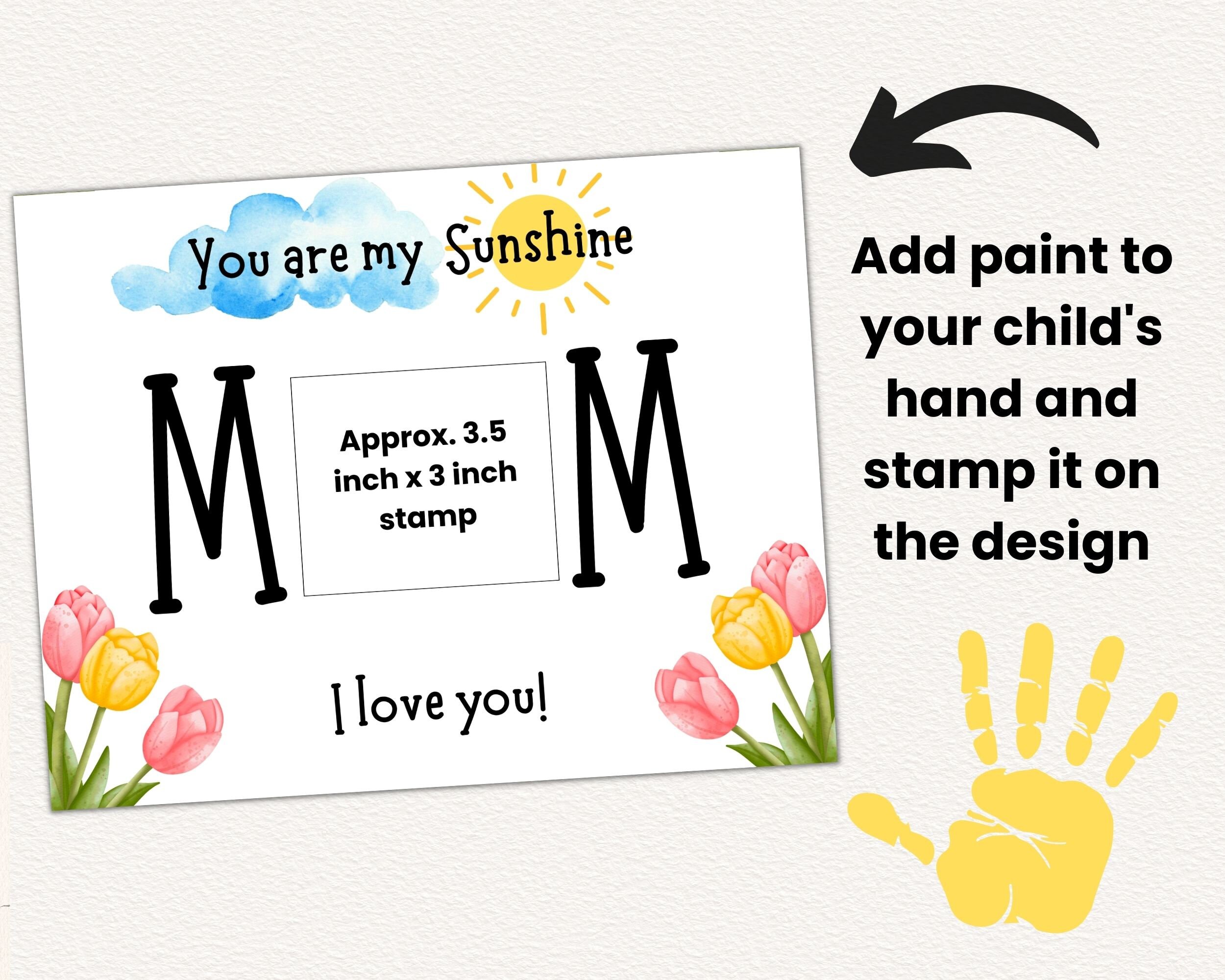 You Are My Sunshine Handprint Craft for Mom Handprint Art - Etsy Canada