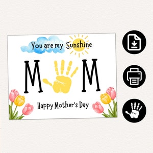 Mothers Day Handprint Craft for Kids, Mothers Day Handprint Art ...