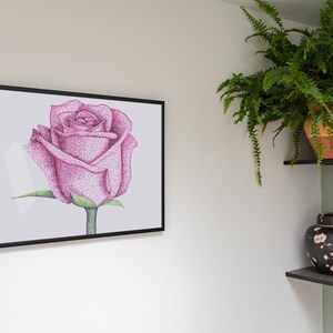 The Rose | Molecule Art | Print | Poster | Science | Chemistry - Etsy