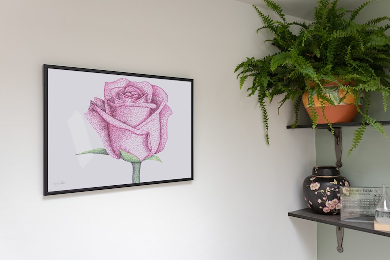 The Rose Molecule Art Print Poster Science Chemistry - Etsy