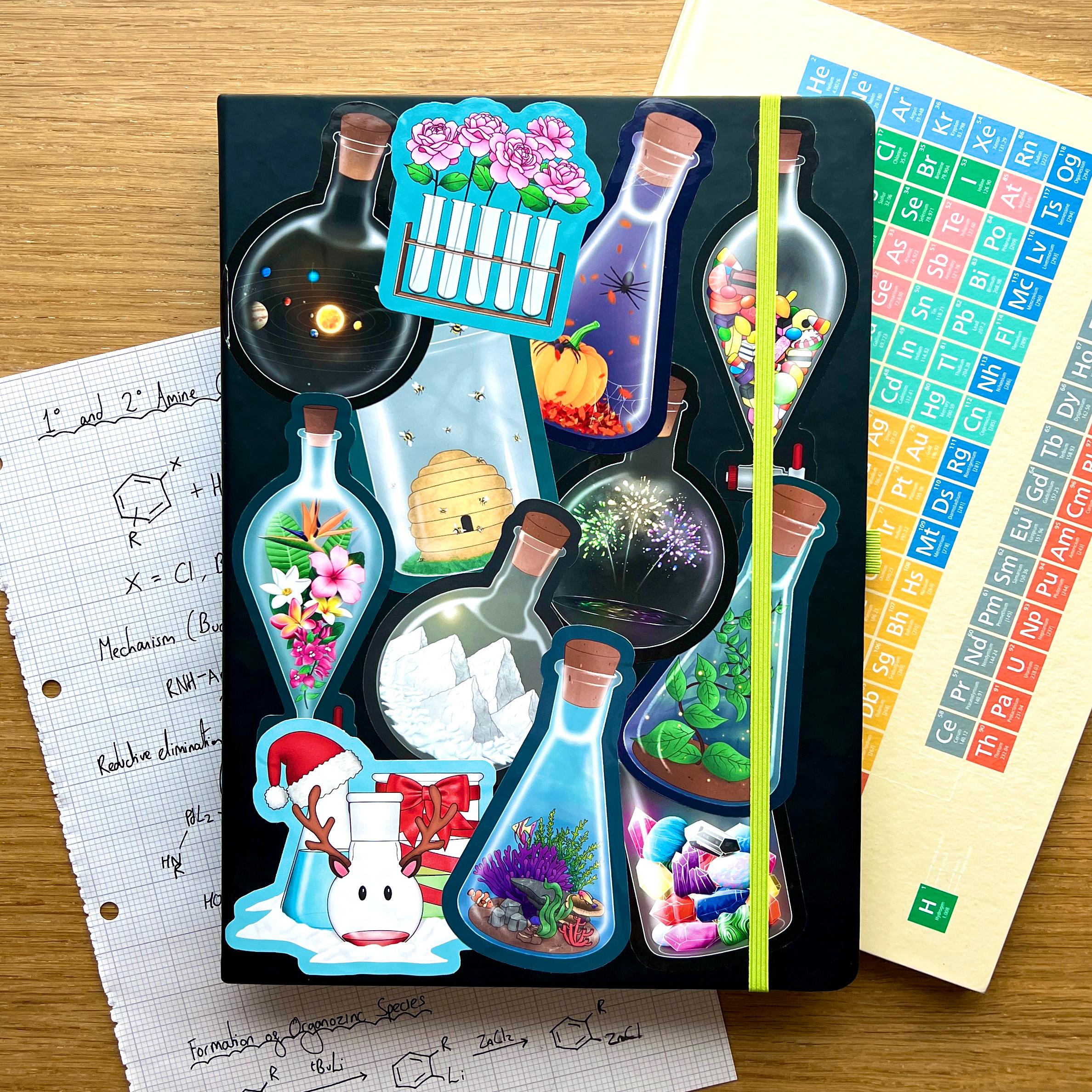 Conical Flask Plant Sticker Vinyl Sticker Science Sticker - Etsy