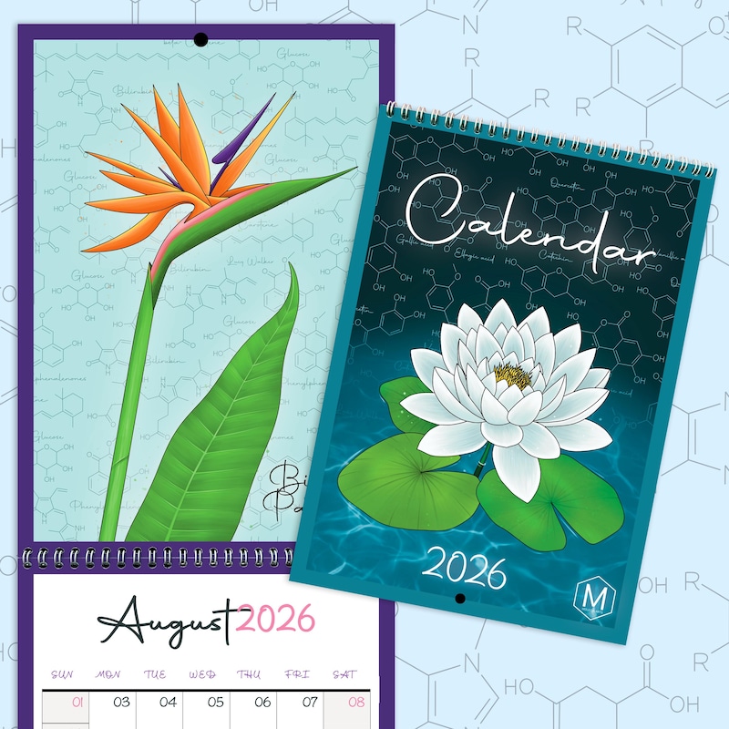 2026 Science Wall Calendar - Etsy