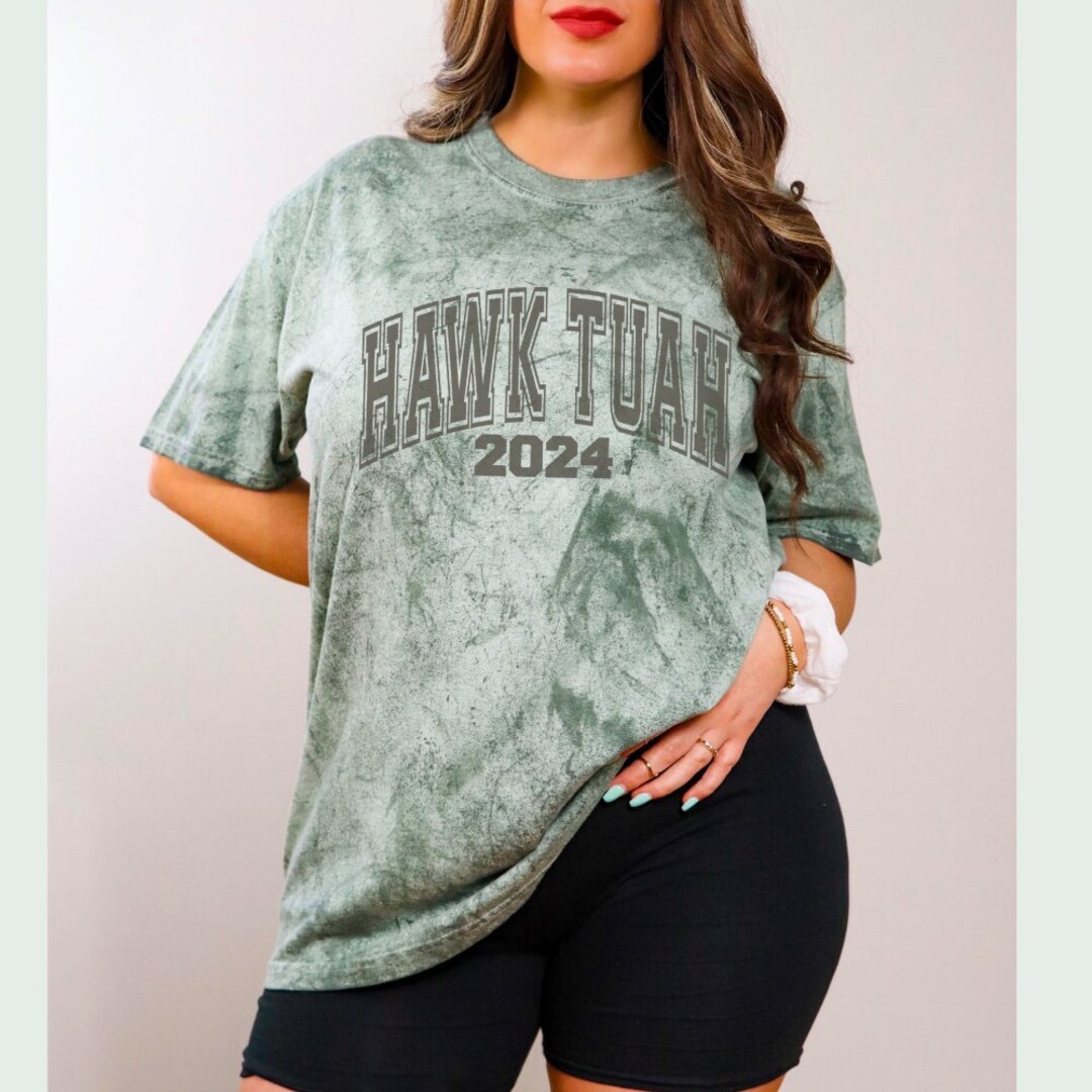 Hawk Tuah 2024 Trendy Color Blast Tshirt, Hawk Tuah Shirt, Viral Meme ...