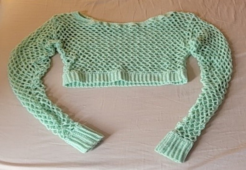 Crochet Mesh Crop Top PATTERN - Etsy