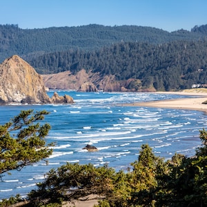 Haystack Rock on Cannon Beach-oregon Coast-beach-ocean Waves-fine Art ...