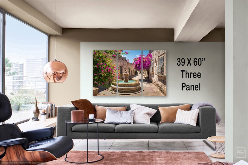 Morelia Mexico Colonial Walkway Fountain-photo Photograph-purple ...