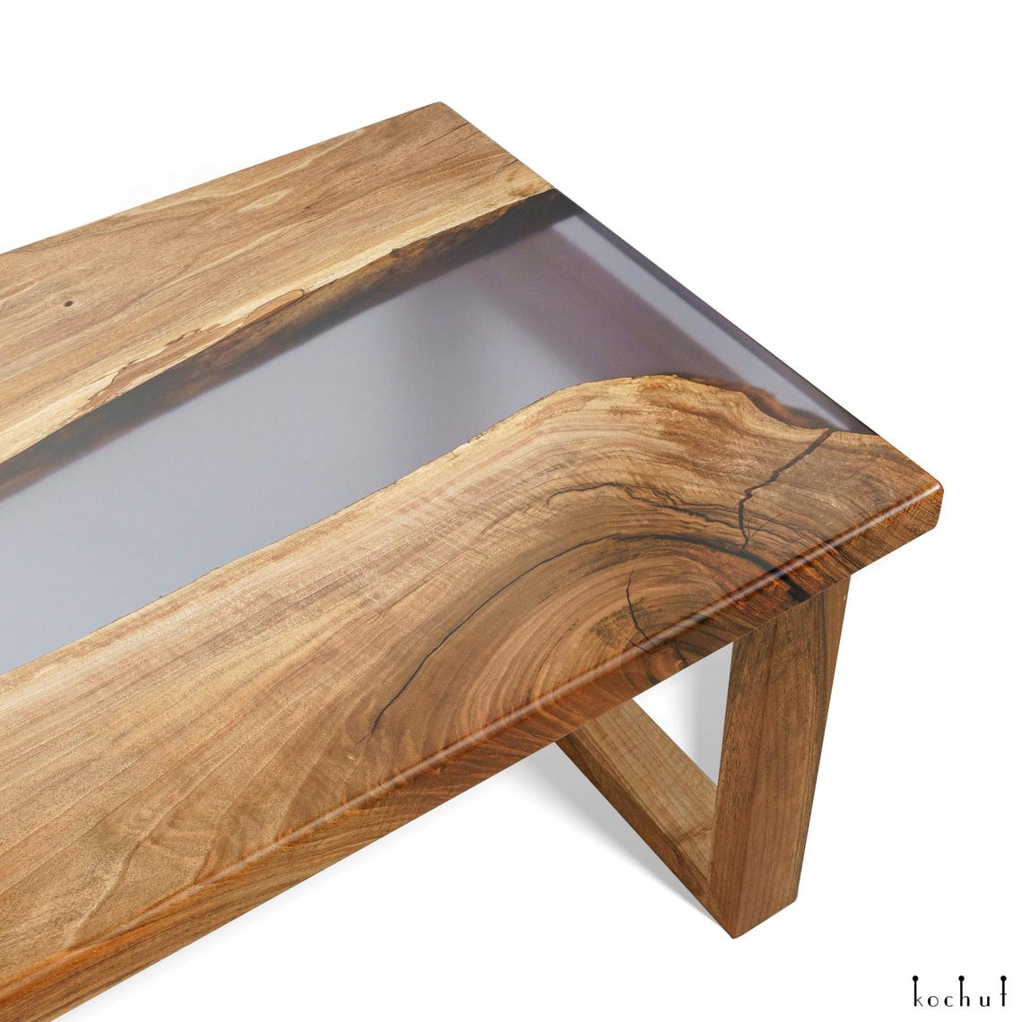 Premium Clear Epoxy Coffee Table, Cozy Cocktail Table, Living Room ...