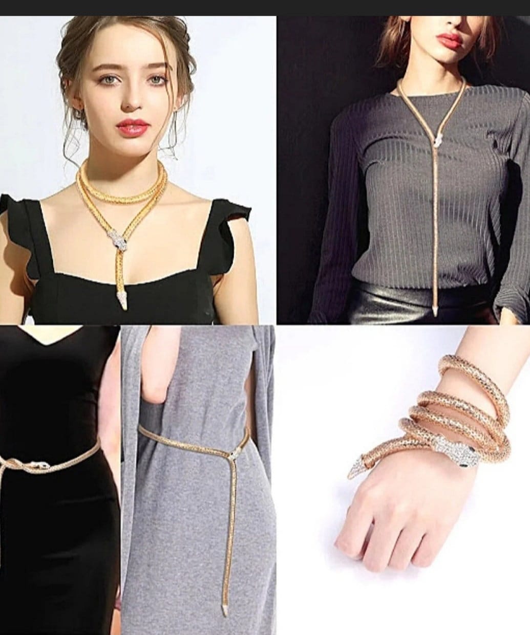 Serpent Necklace,snake Necklace ,punk Style Serpent Necklace,cleopatra ...