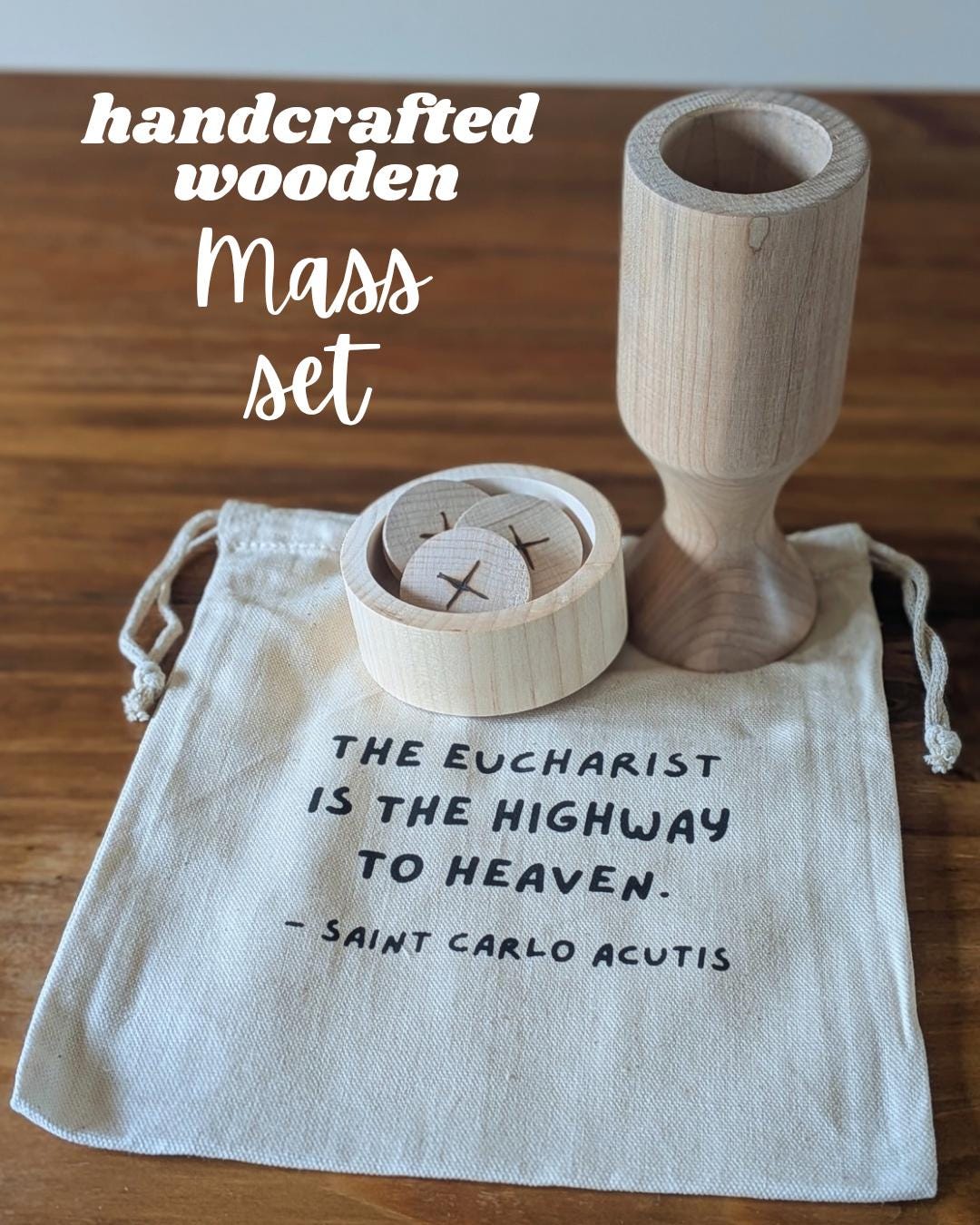 Handcrafted Wooden Mass Set - Etsy