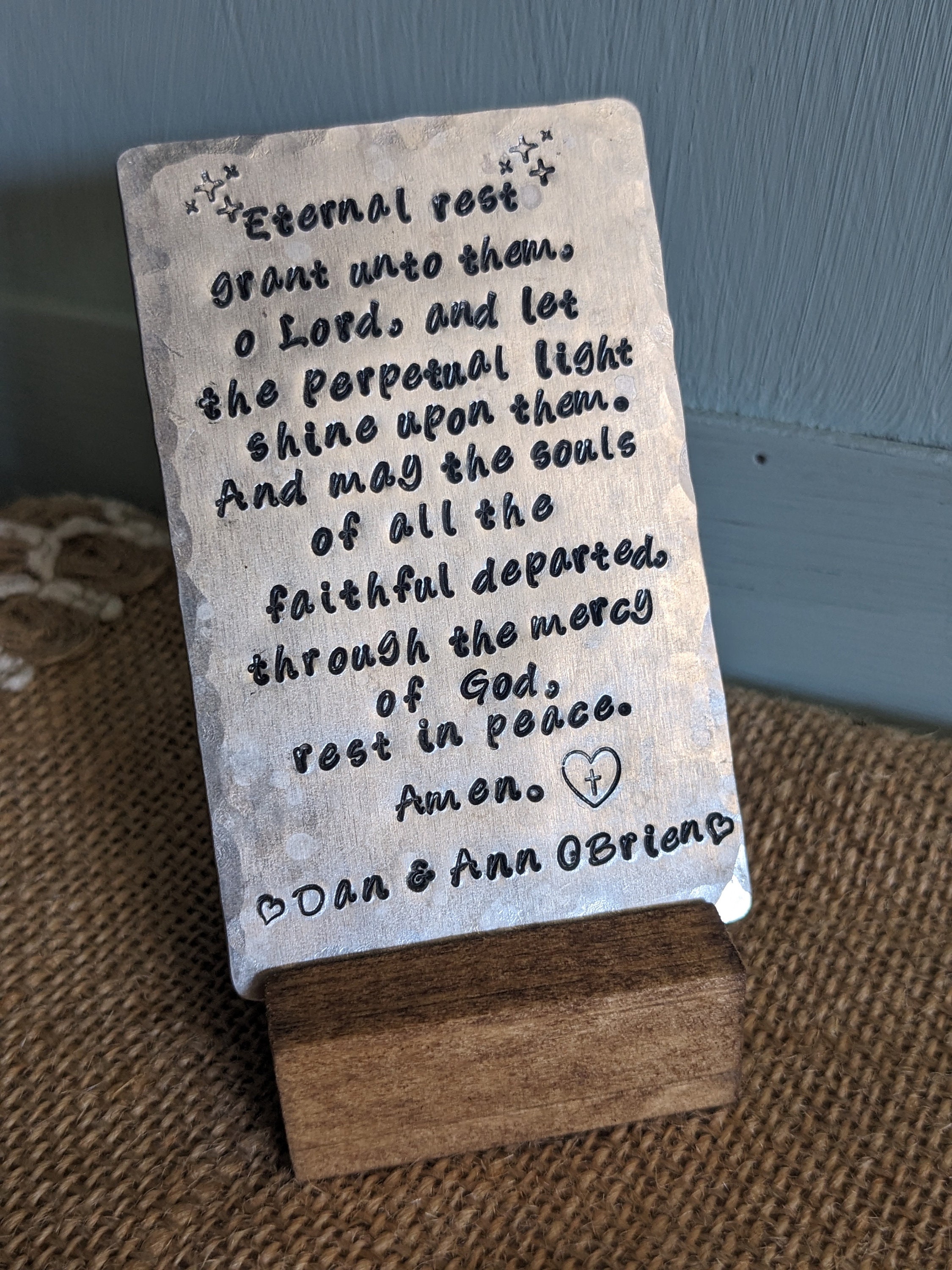 Handcrafted Prayer Card Stand - Etsy