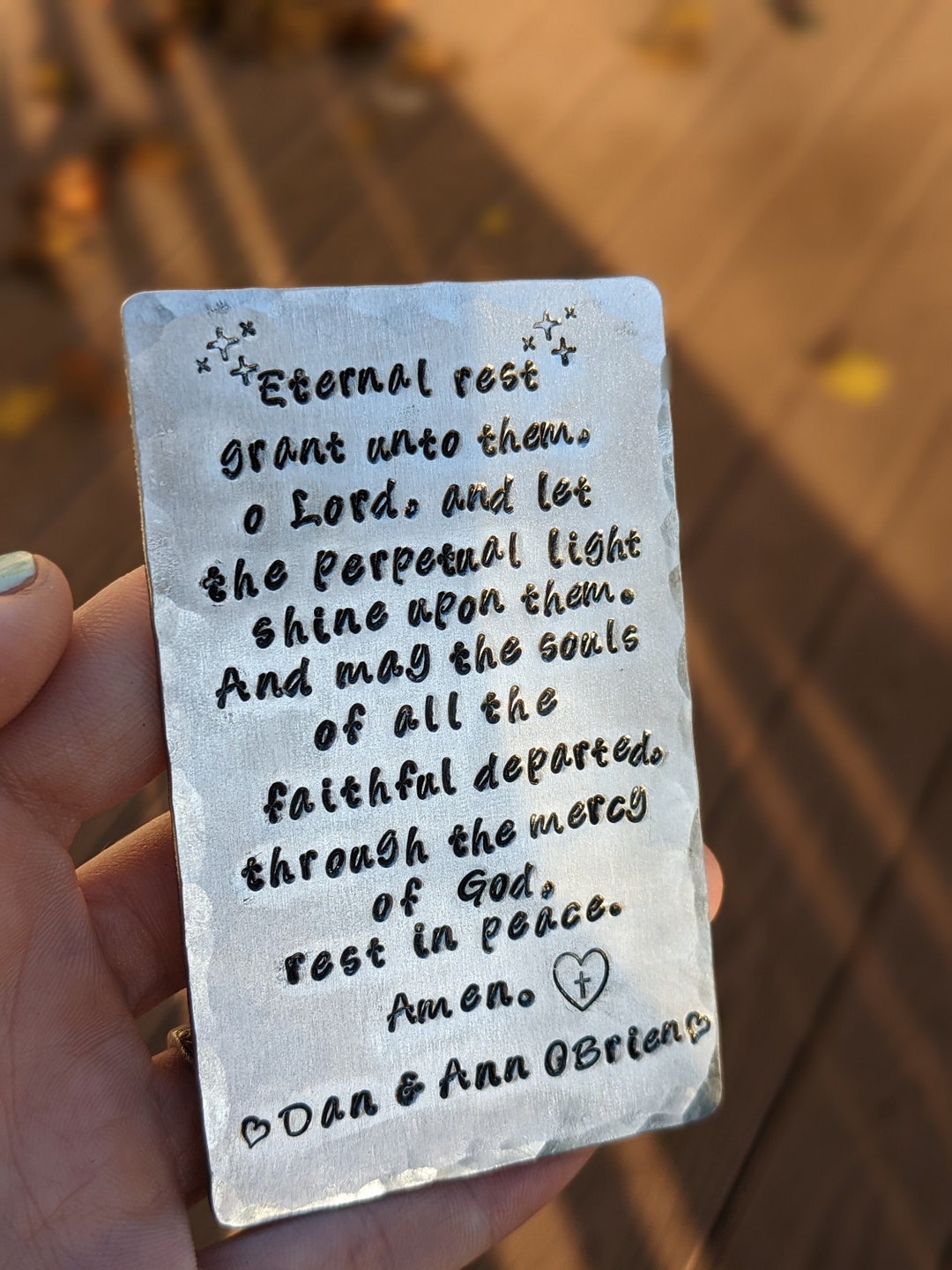 Eternal Rest Prayer Card - Etsy