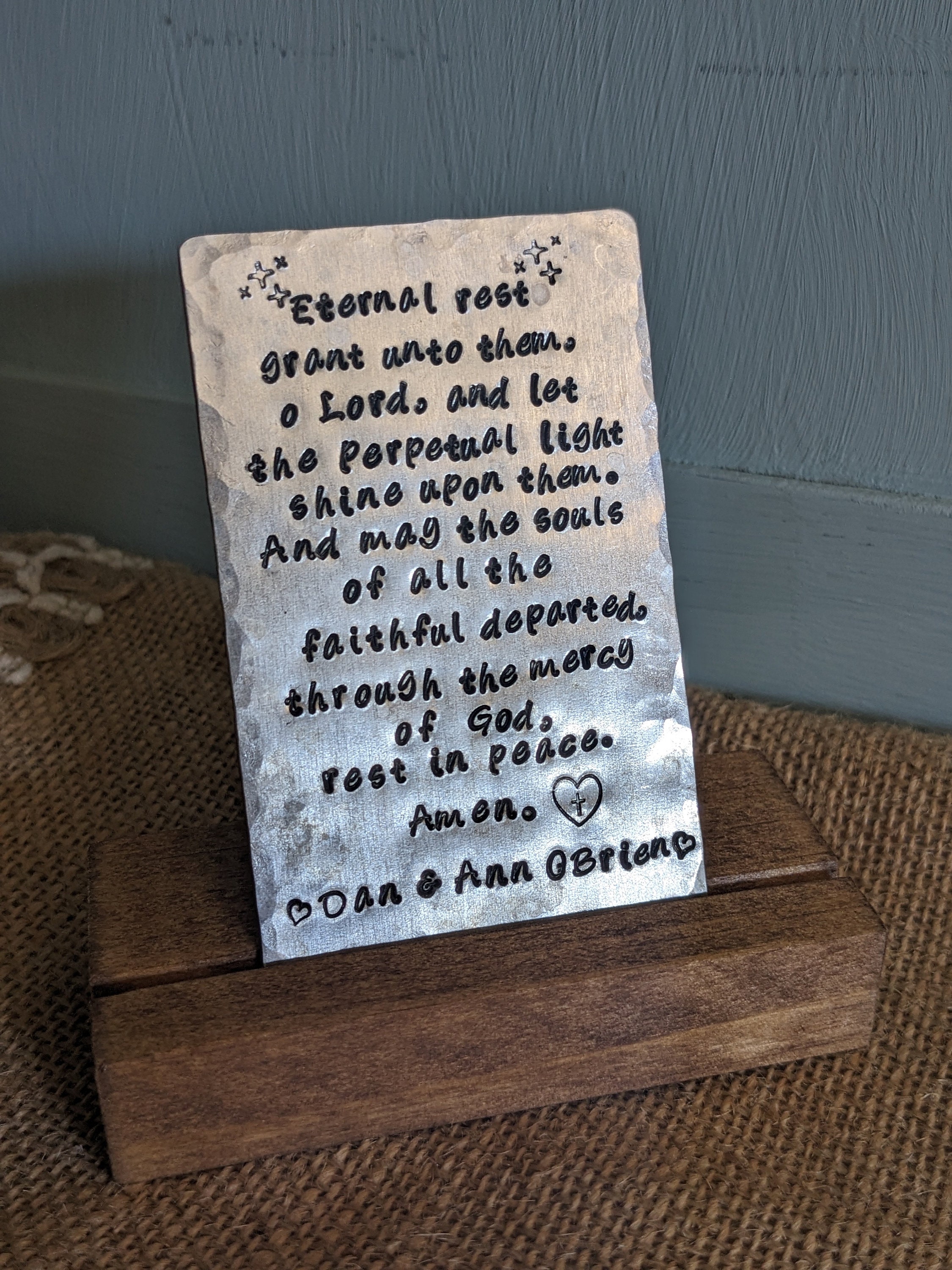 Handcrafted Prayer Card Stand - Etsy