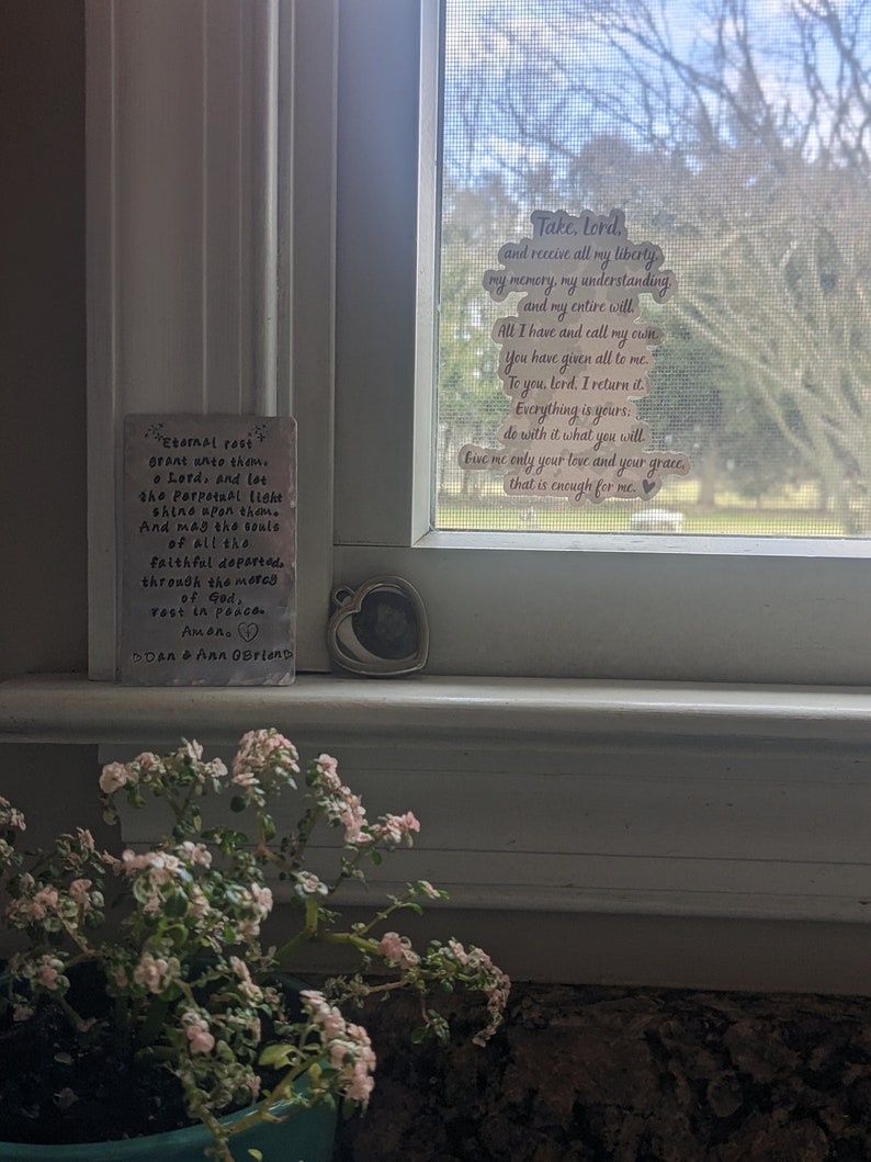 Suscipe Prayer Window Cling - Etsy