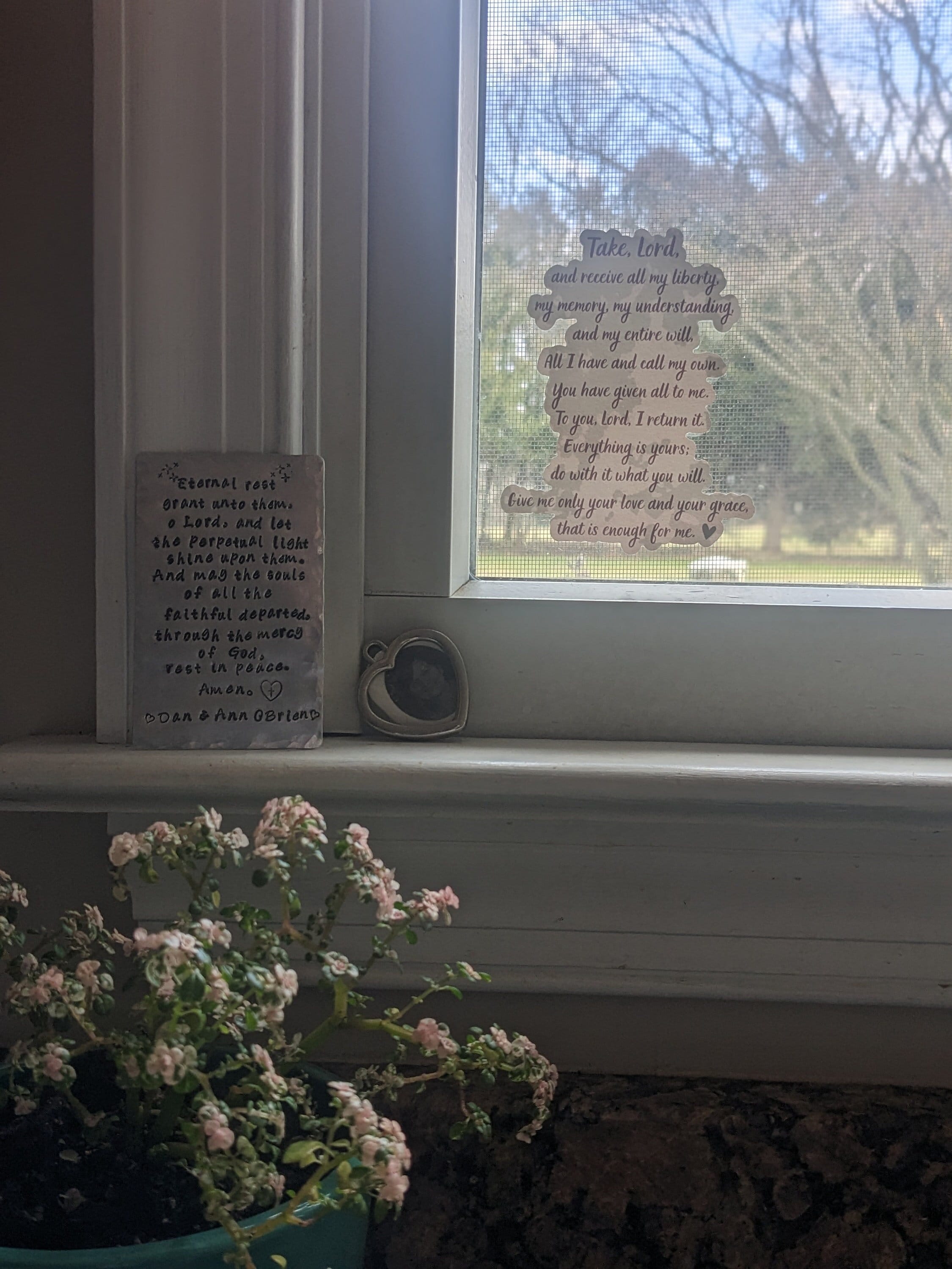 Suscipe Prayer Window Cling - Etsy