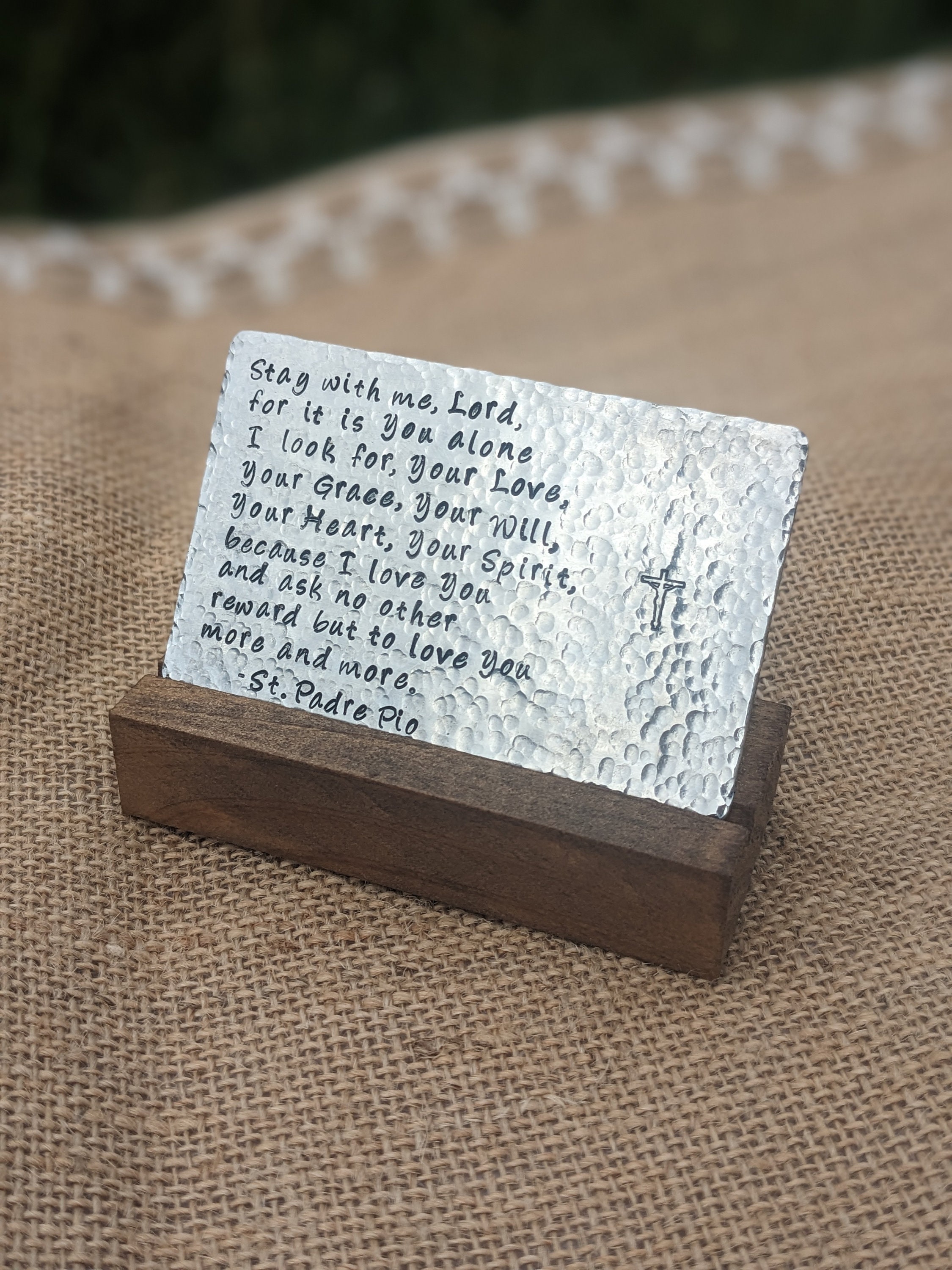 Handcrafted Prayer Card Stand - Etsy