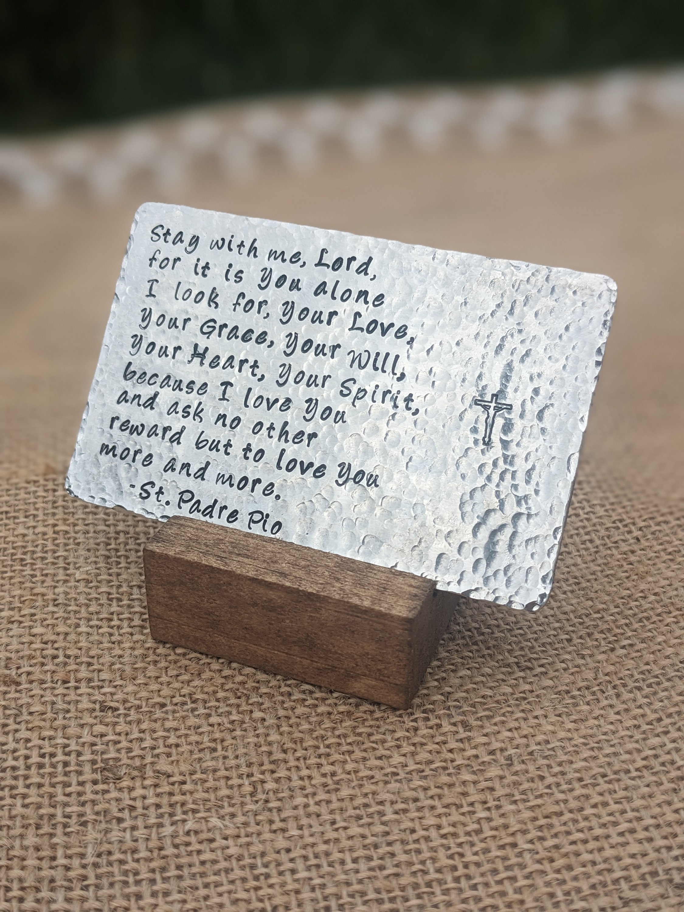 Handcrafted Prayer Card Stand - Etsy