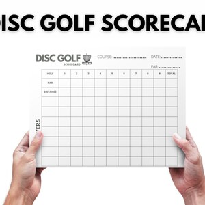 Disc Golf Score Card Disc Golf Score Sheet Disc Golf Printable PDF - Etsy