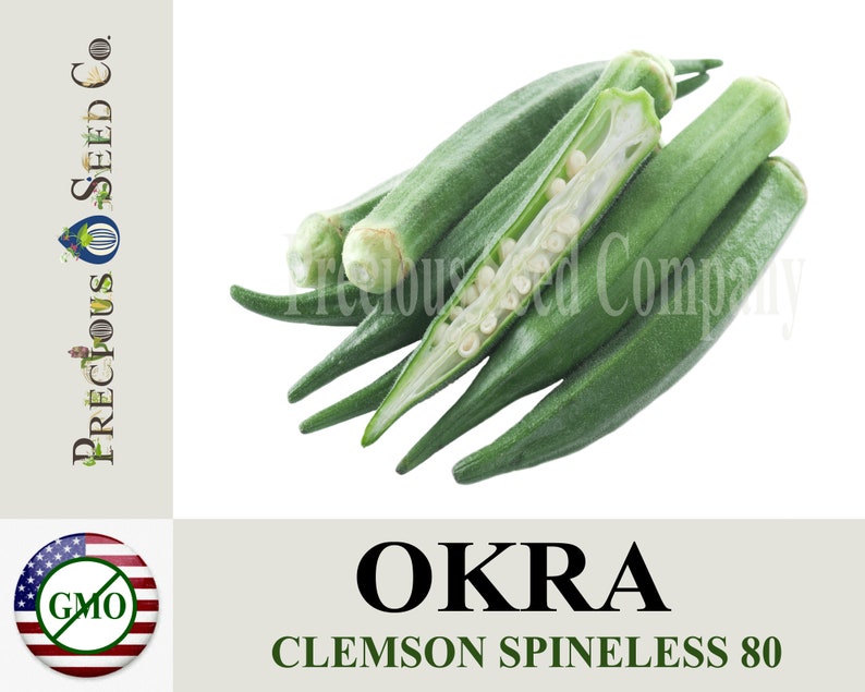 Heirloom Okra Seeds - Clemson Spineless (non-gmo) - Etsy