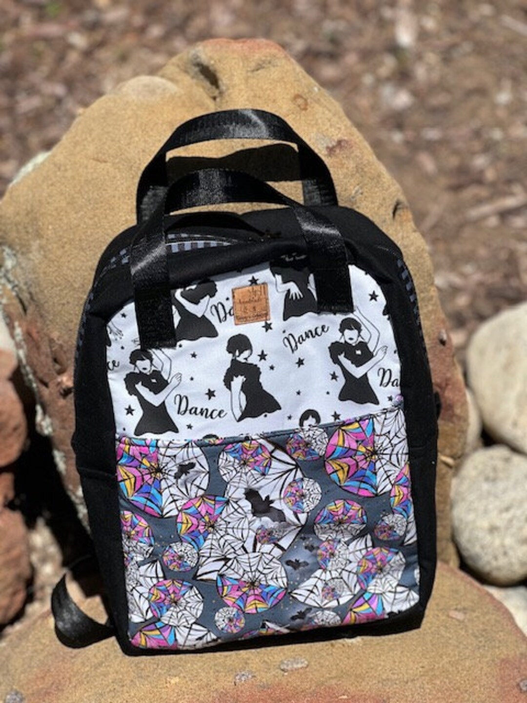 Mini Backpack Wednesday Adams With Custom Hand Zippers - Etsy
