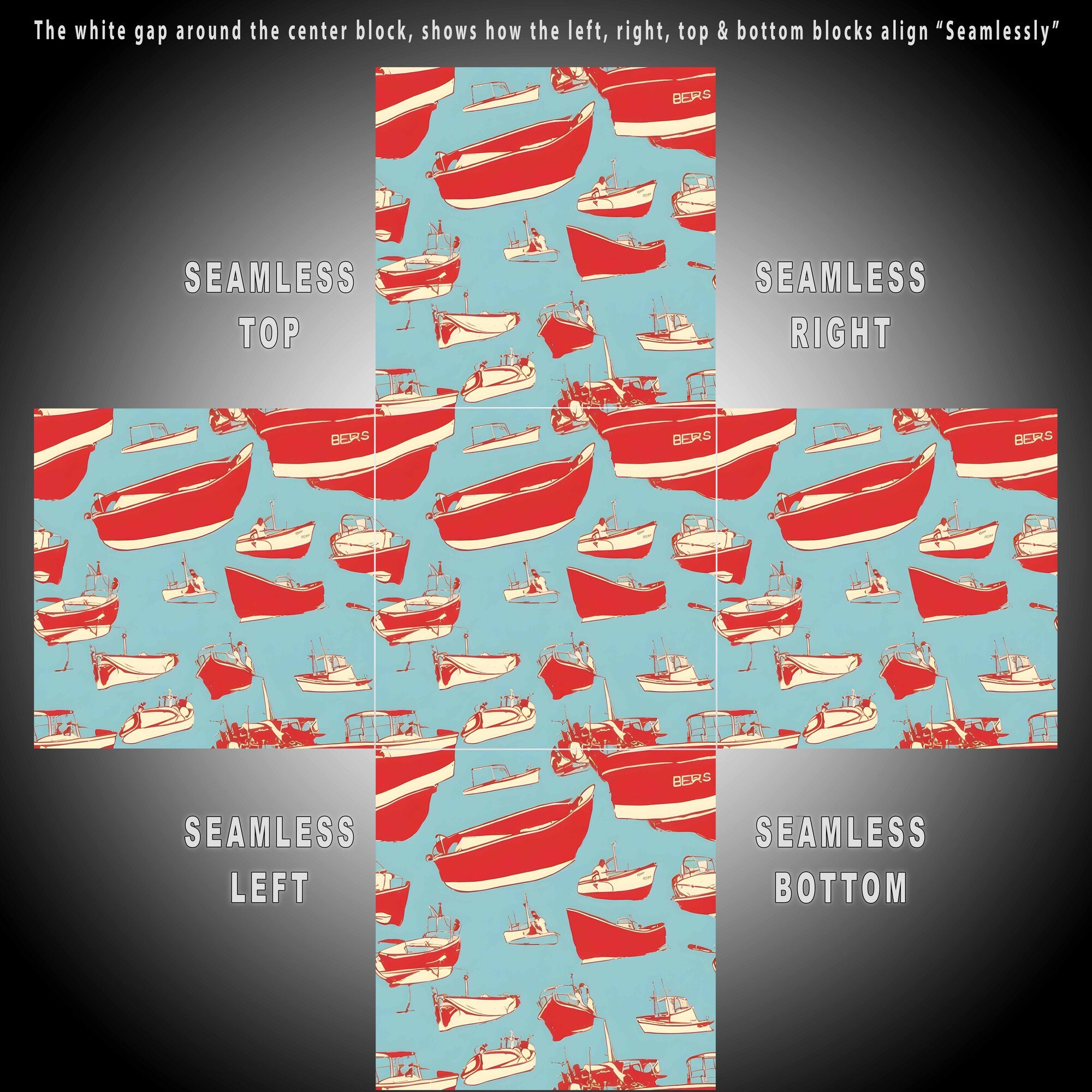 Vintage Boats Designs Print Patterns 7 Total PNG Files Collection ...