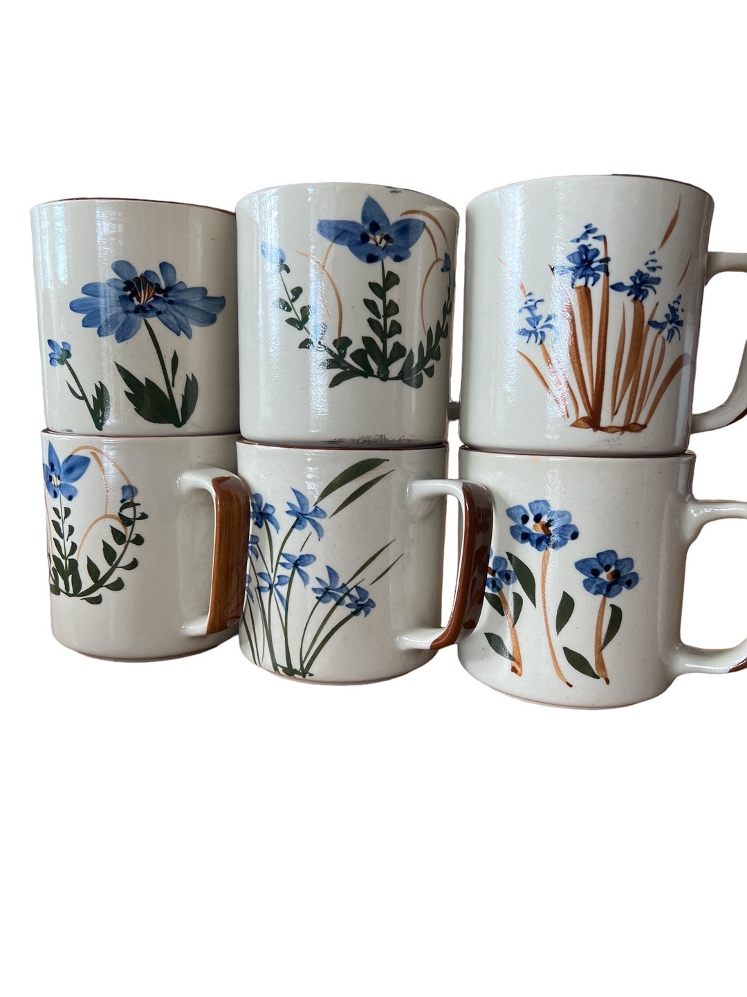 Vtg Chi Kiang Stoneware Mugs - Etsy