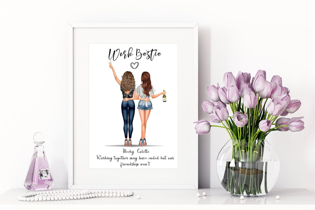 Personalised Work Besties Present | Ideal New Job, Co-worker Leaving or ...