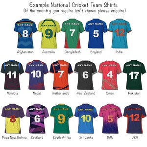 Custom Cricket Shirt Art | Personalised County & National Team Jersey ...