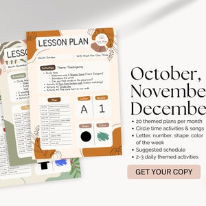 Editable Daycare Lesson Plans: 12 Month Preschool Curriculum (digital ...