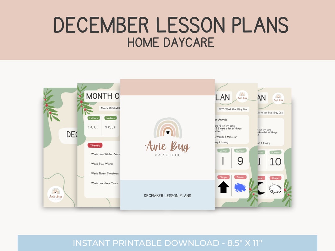 Home Daycare | Daycare Lesson Plans | December | Preschool Learning ...