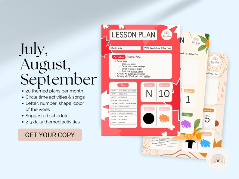 Home Daycare Lesson Plans: 12 Month Curriculum (digital Download) - Etsy