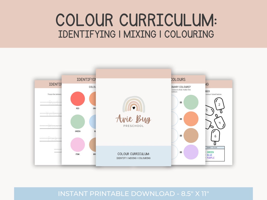 Colour Curriculum | Identify | Mix | Colouring | Preschool Learning ...