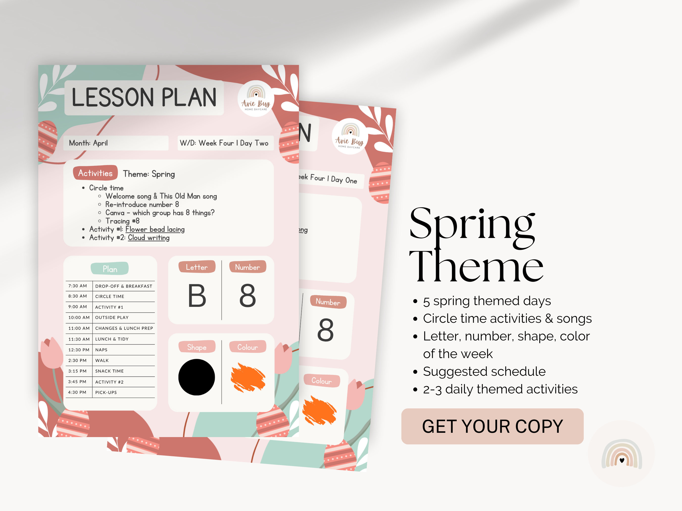 Home Daycare Daycare Lesson Plans April Preschool Learning Toddler ...