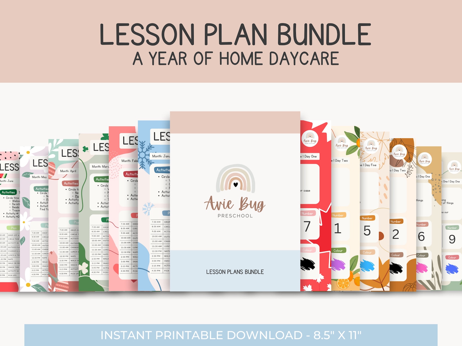 Home Daycare Lesson Plans: 12 Month Curriculum (digital Download) - Etsy