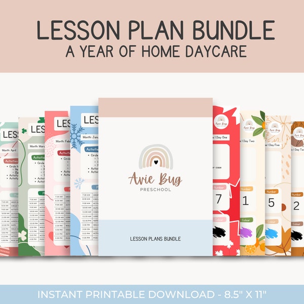 Preschool Lesson Plan - Etsy