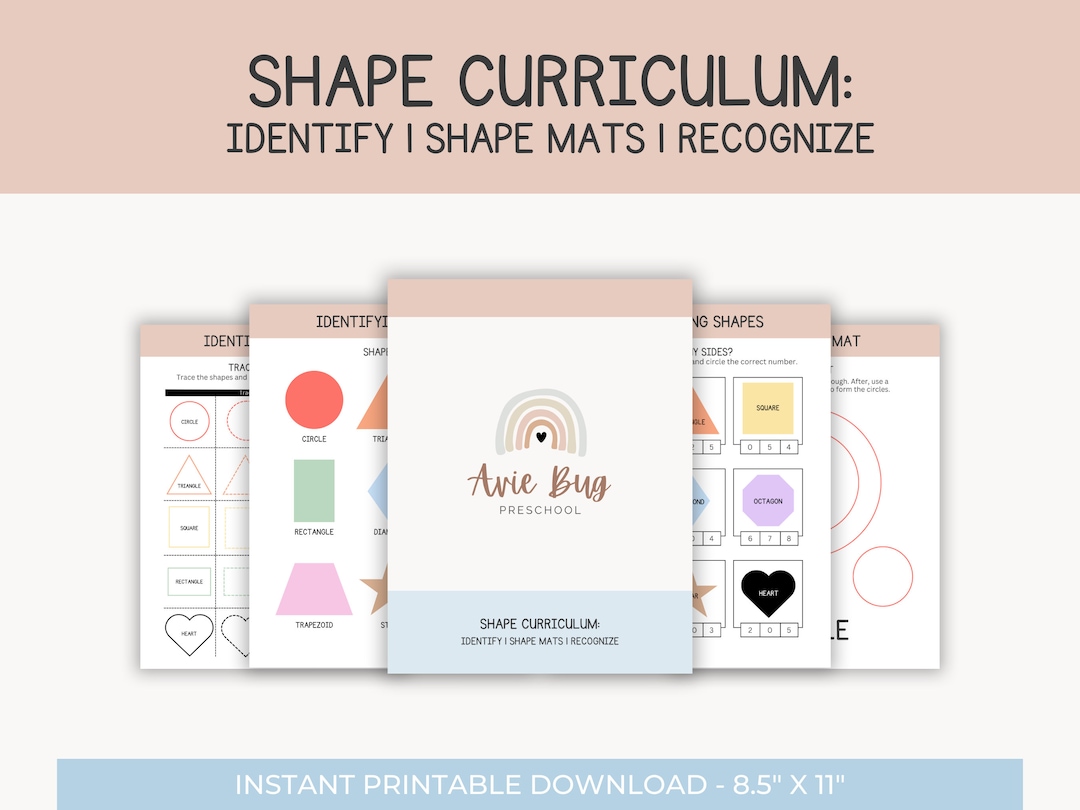 Shape Curriculum | Identify | Shape Mat | Recognize | Preschool ...