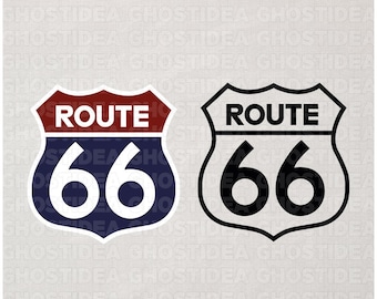 Route 66 Sign SVG: US Highway Grunge Clipart (digital Download) | 090 ...