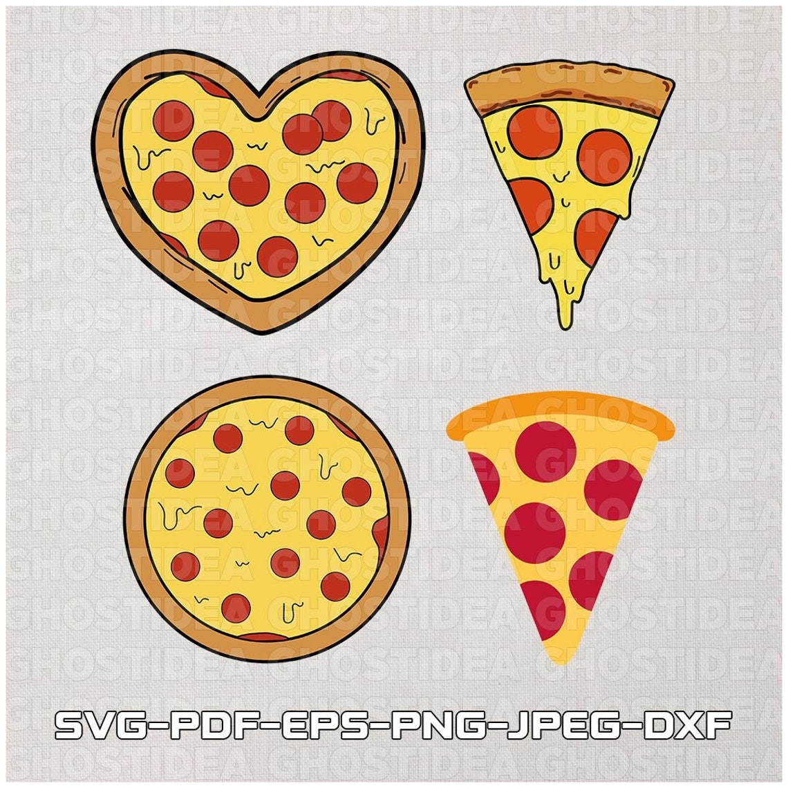 Pizza Bundle SVG - Pizza Slice SVG - Pizza Svg - Digital Clipart Svg ...