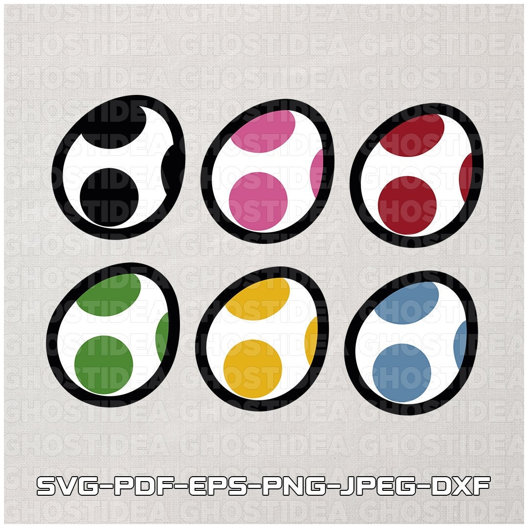 Yoshi Egg SVG - Mario Game SVG - Cute Yoshi Egg Svg - Digital Clipart ...