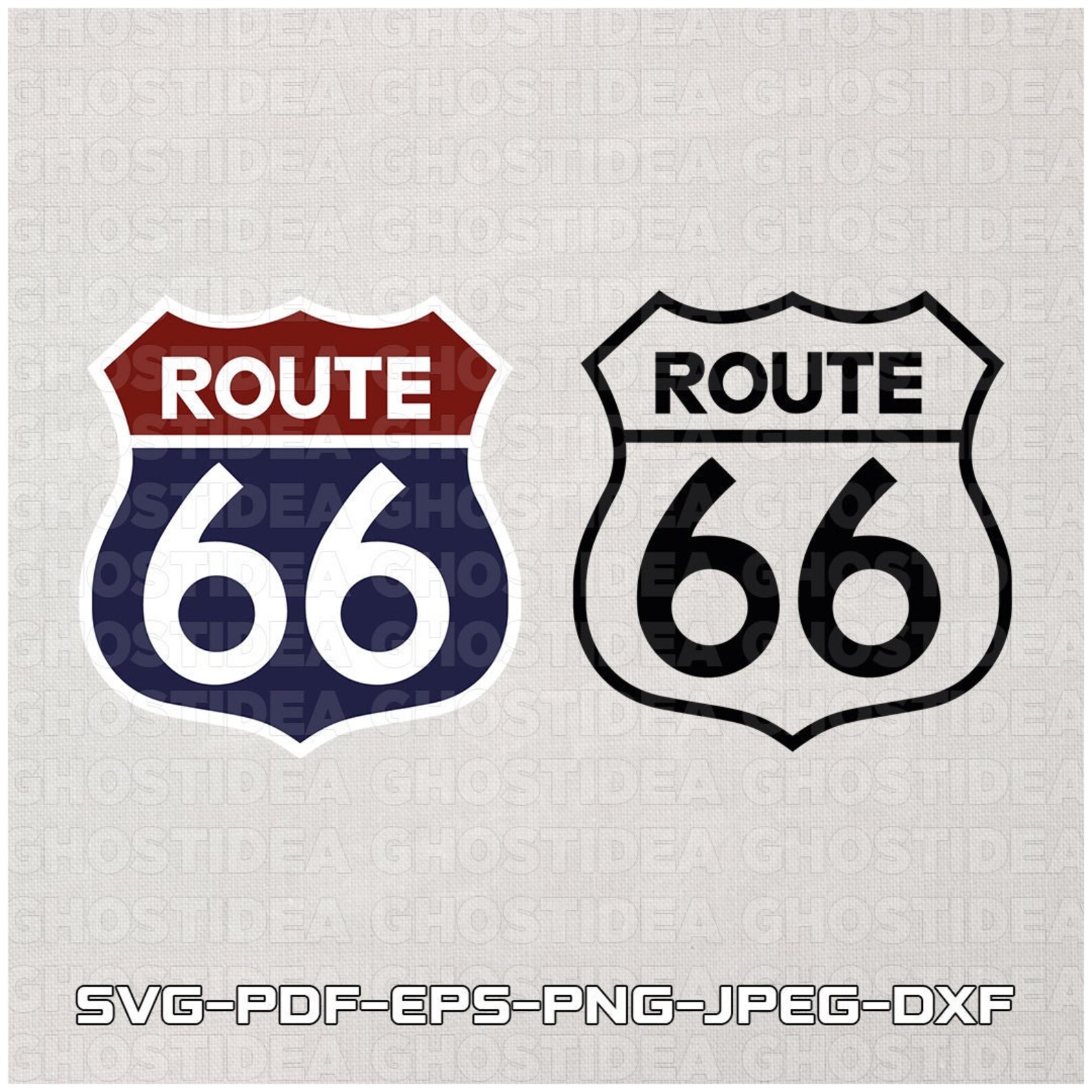 Route 66 Sign SVG - Route 66 Svg - Route 66 Highway Svg - Sign SVG - Etsy