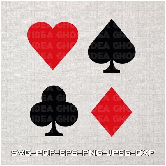 Playing Card Playing Card Svg Spades Svg Diamond Svg - Etsy