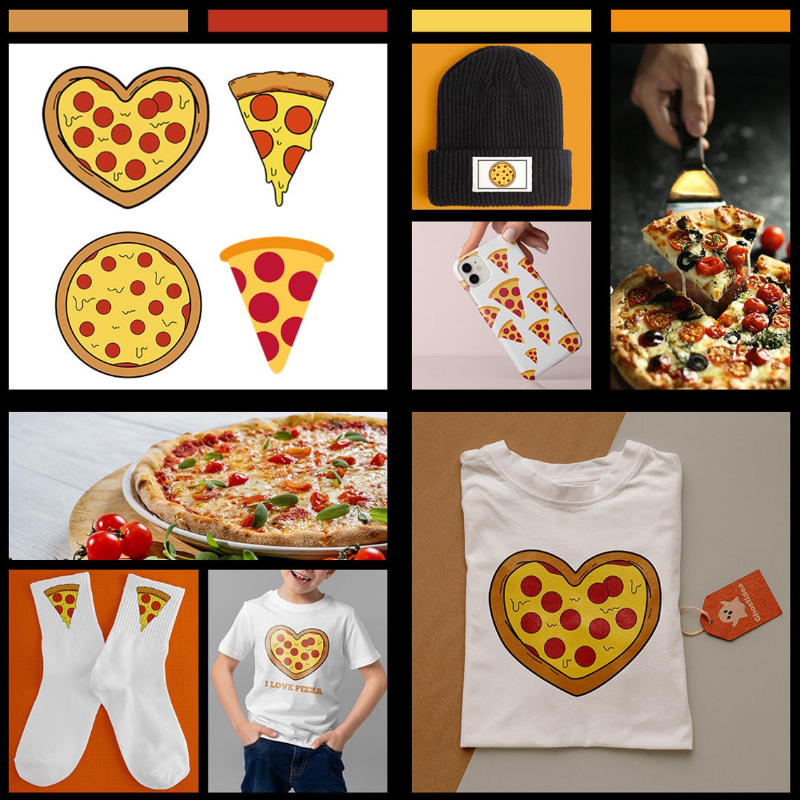 Pizza Bundle SVG - Pizza Slice SVG - Pizza Svg - Digital Clipart Svg ...