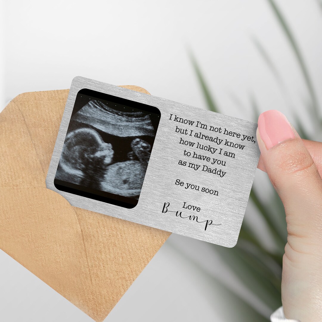 Baby Ultrascan Gift Wallet Photo Card, New Daddy Gift, Pregnancy Scan ...