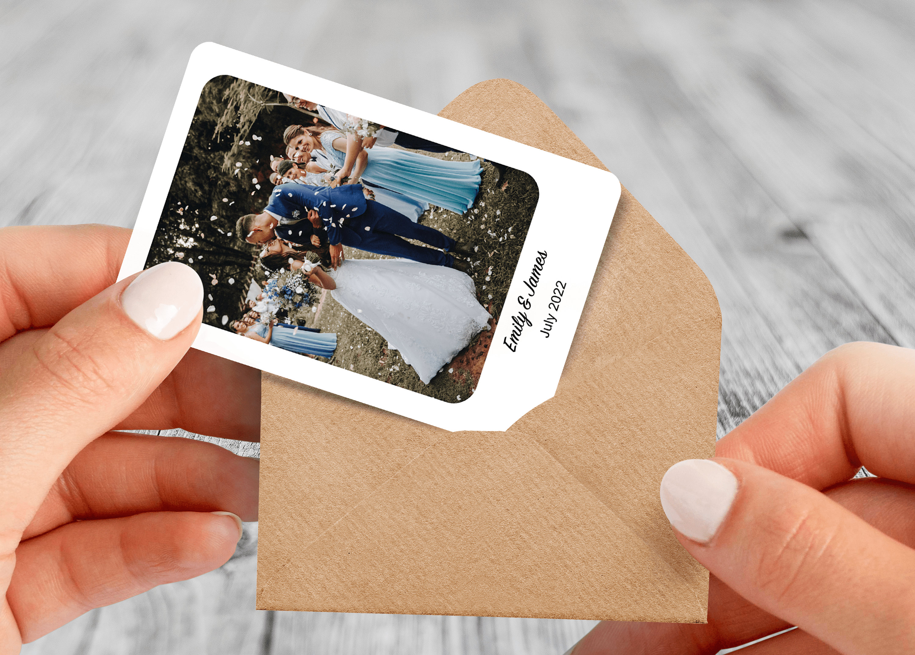 Custom Metal Photo Wallet Card for Boyfriend or Girlfriend - Etsy