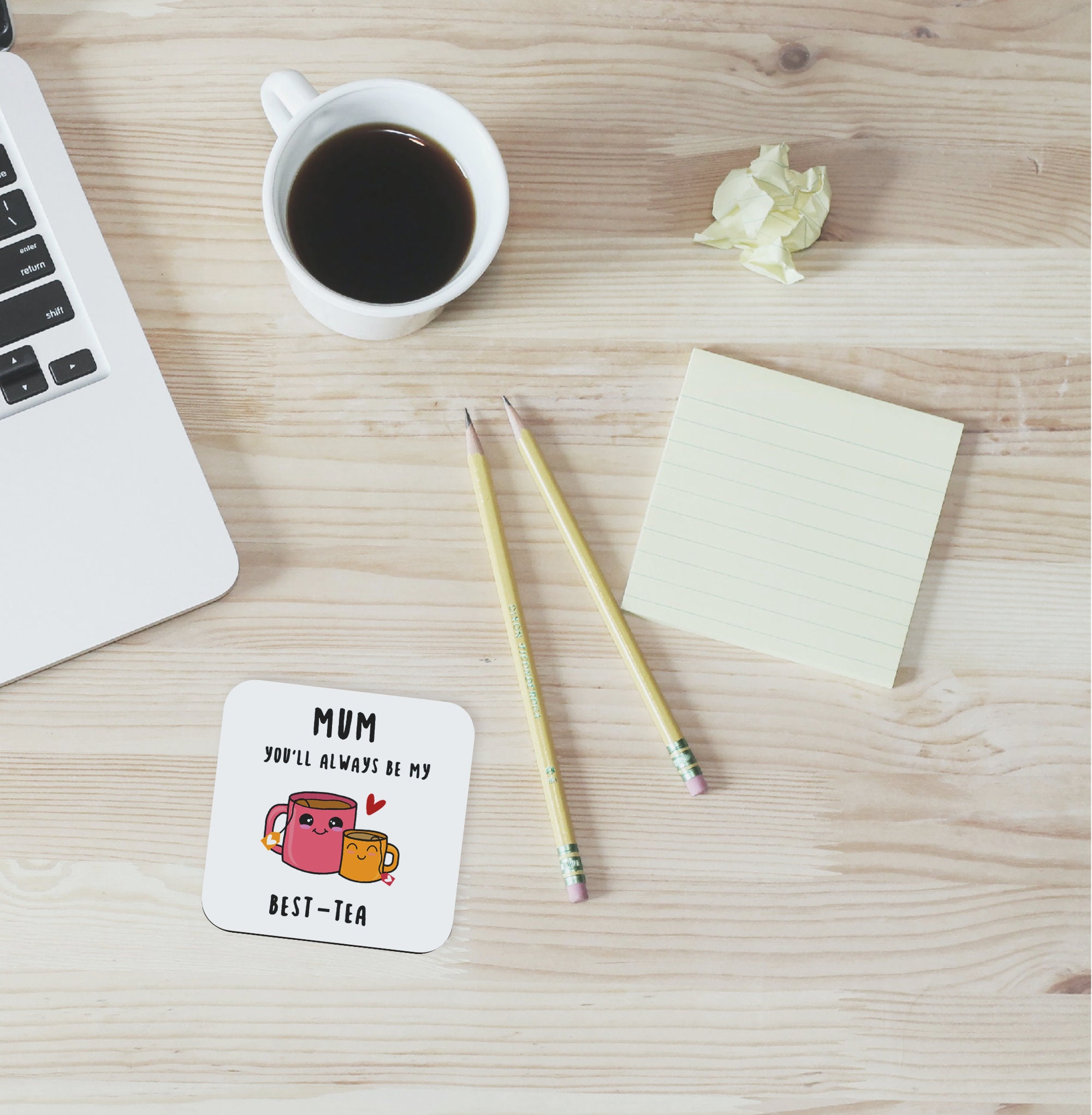 Personalised Mum Best-tea Coaster Funny Gift for Mother - Etsy