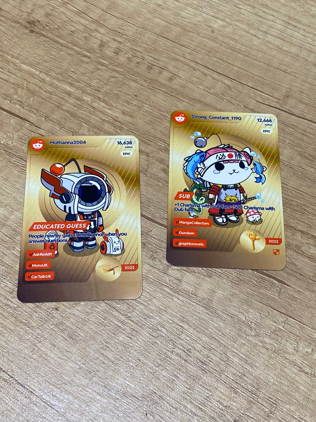 Custom Metal Reddit Avatar Cards, Reddit End of Year Recap Avator ...